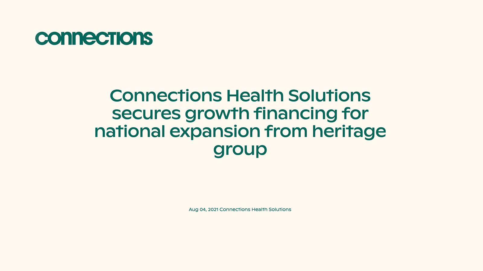 Connections HS secures growth financing for national expansion