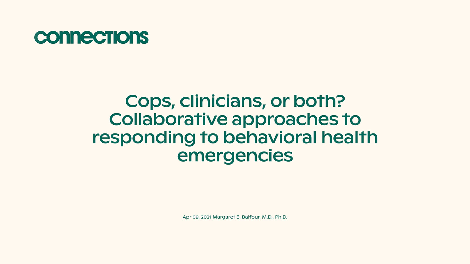 Collaborative approach to responding to behavioral health emergencies